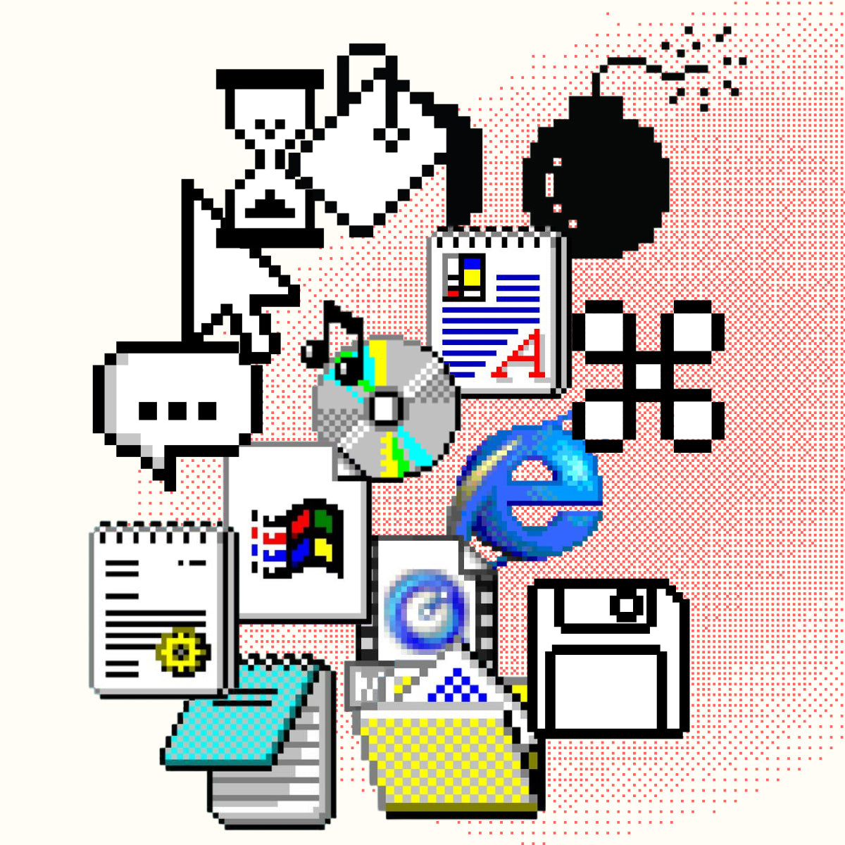 BYTE 90 Retro Sticker Sheet – ALXV LABS